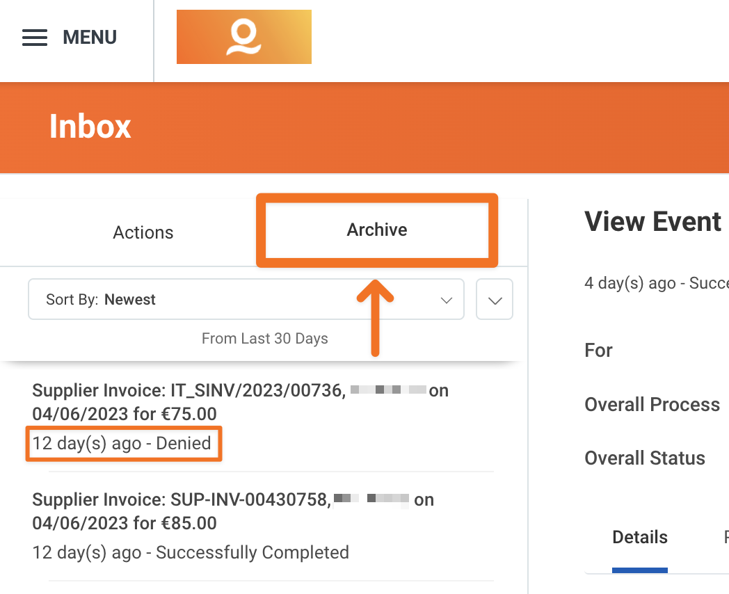 Workday: Denied Invoice – Welocalize