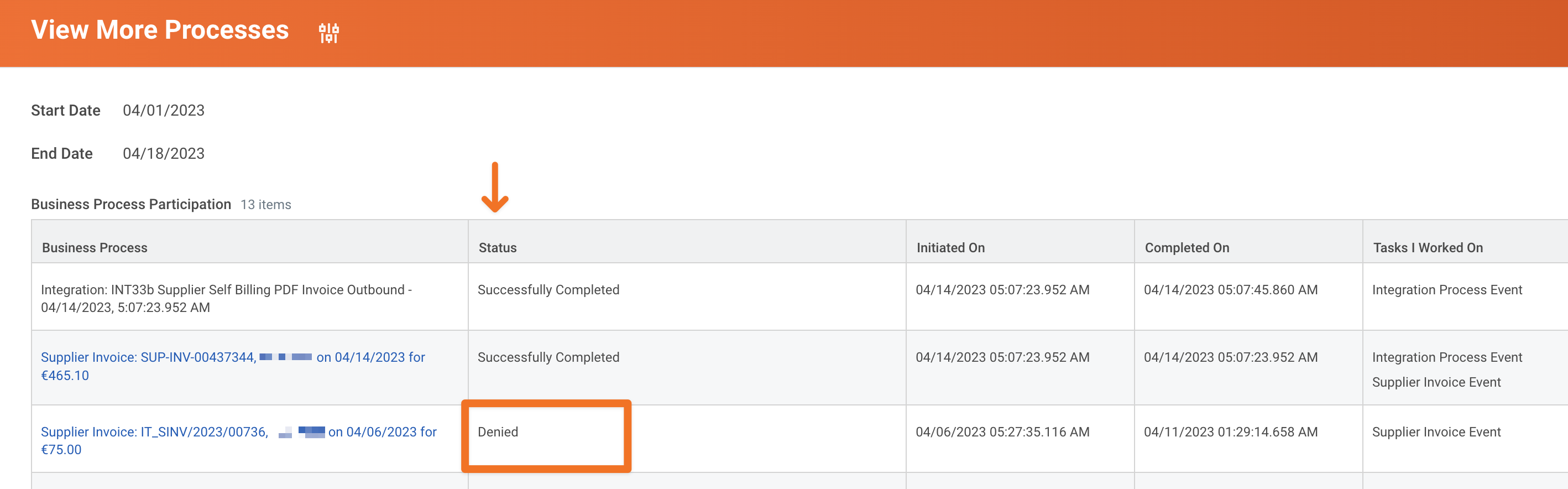 Workday: Denied Invoice – Welocalize
