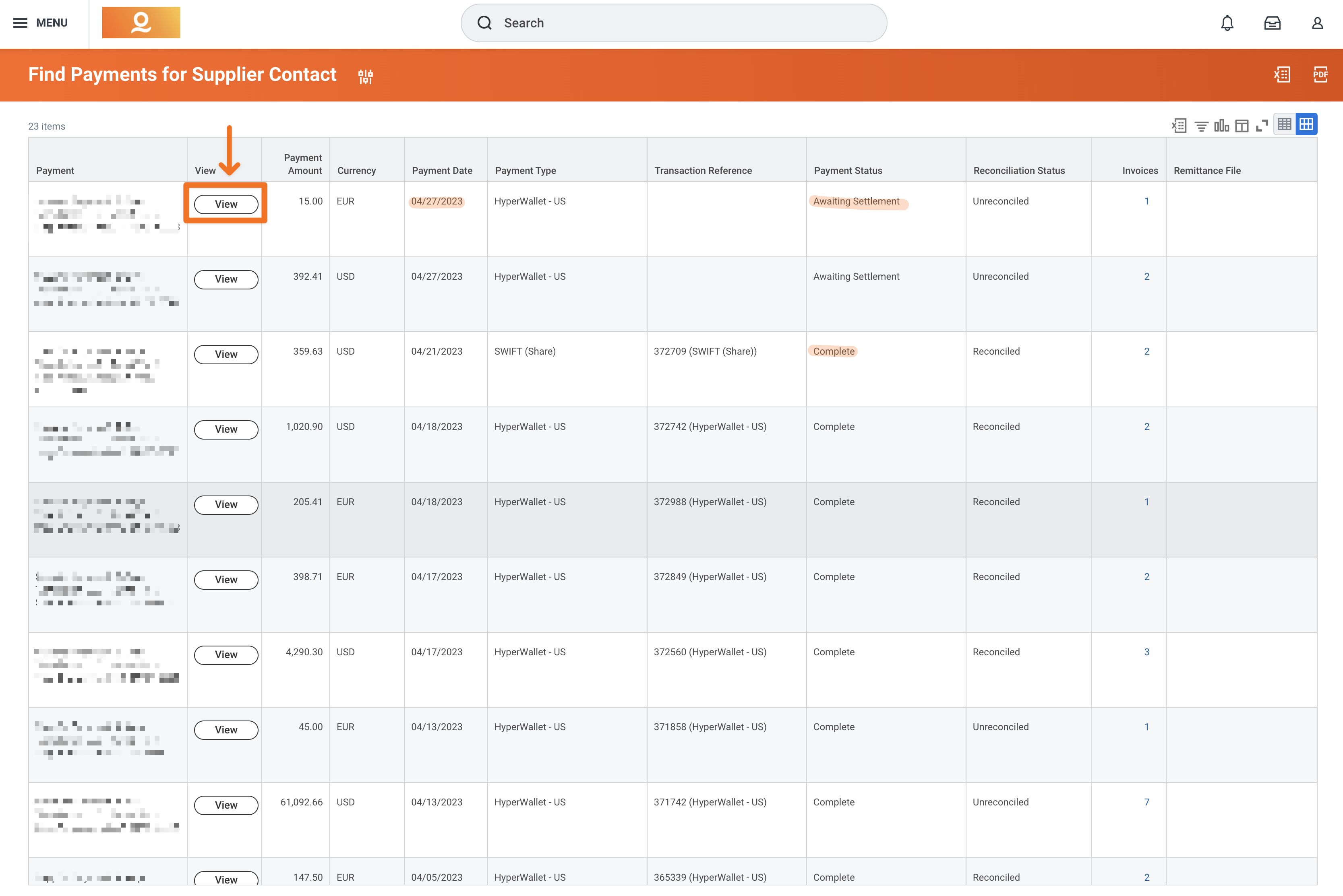 Workday: Viewing Your Invoices and Payments – Welocalize