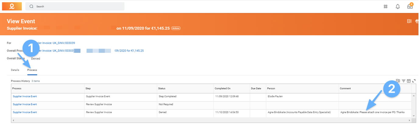 Workday: Denied Invoice – Welocalize