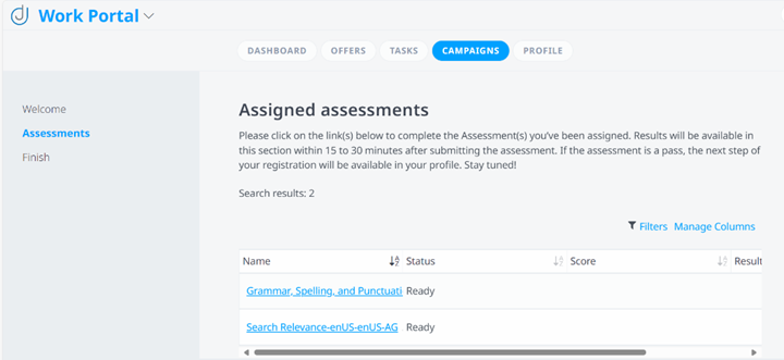 Campaigns and Assessment Process – Welocalize