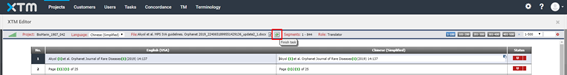Mark the File as Completed in XTM – Welocalize