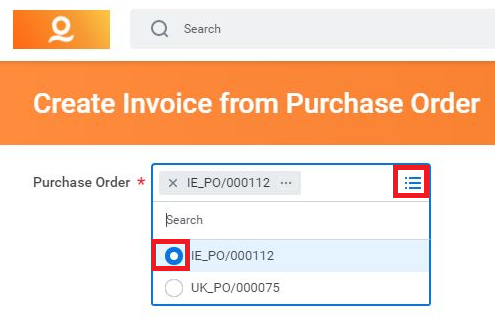 Workday: Creating Your Invoice From a Purchase Order – Welocalize