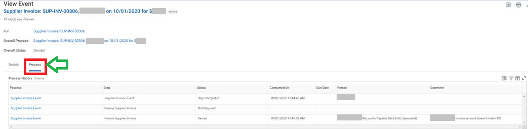 Workday: Denied Invoice – Welocalize