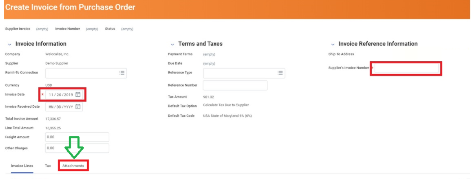 Workday: Denied Invoice – Welocalize