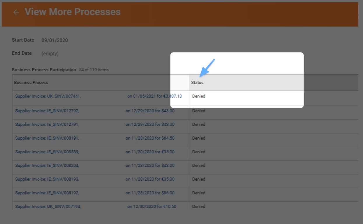 Workday: Denied Invoice – Welocalize
